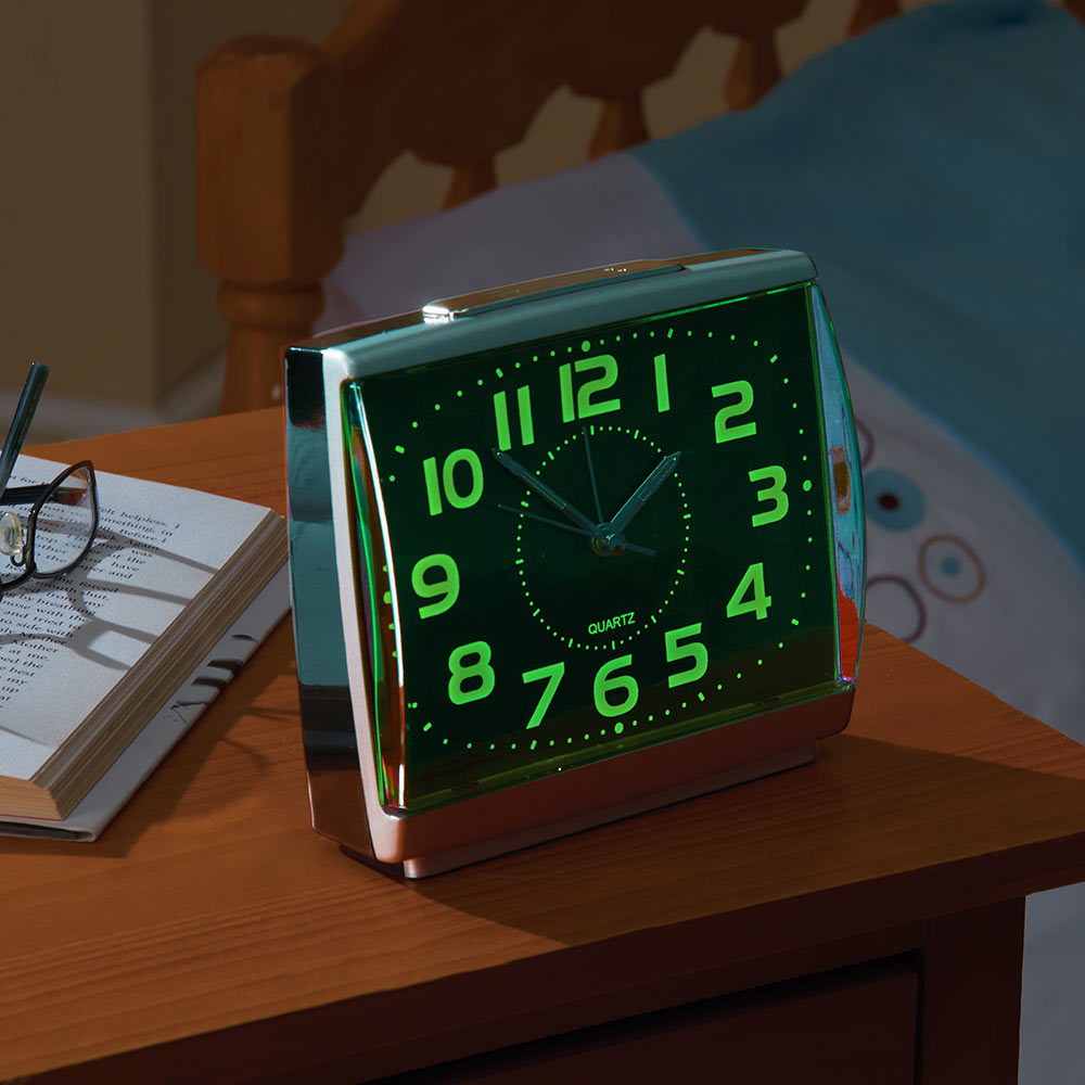 Easy to Read Glow in the Dark Alarm Clock box Of 2 Easylife